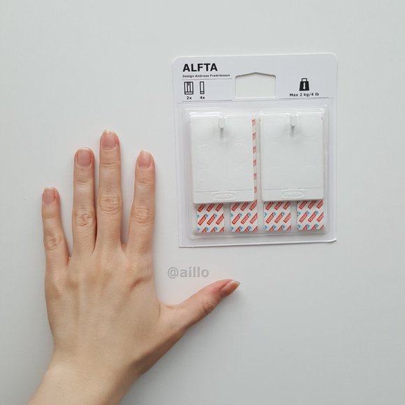 IKEA | Accents | 3 Ikea Alfta Adhesive Hooks For Frame 6 Pack | Poshmark